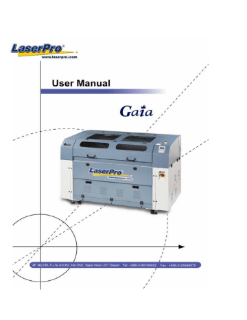 Laser Engraver Gaia User Manual | Manualzz