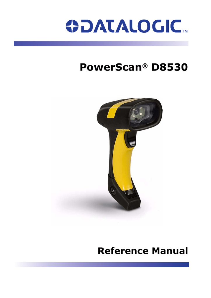 Datalogic PowerScan D8530 Reference Manual | Manualzz