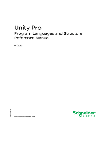 Unity Pro Reference Manual | Manualzz