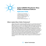 Agilent MassHunter Profinder Software Quick Start Guide | Manualzz