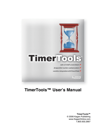 TimerTools User’s Manual | Manualzz
