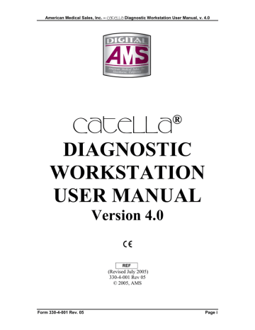 Catella Diagnostic Workstation 4.0 User Manual | Manualzz