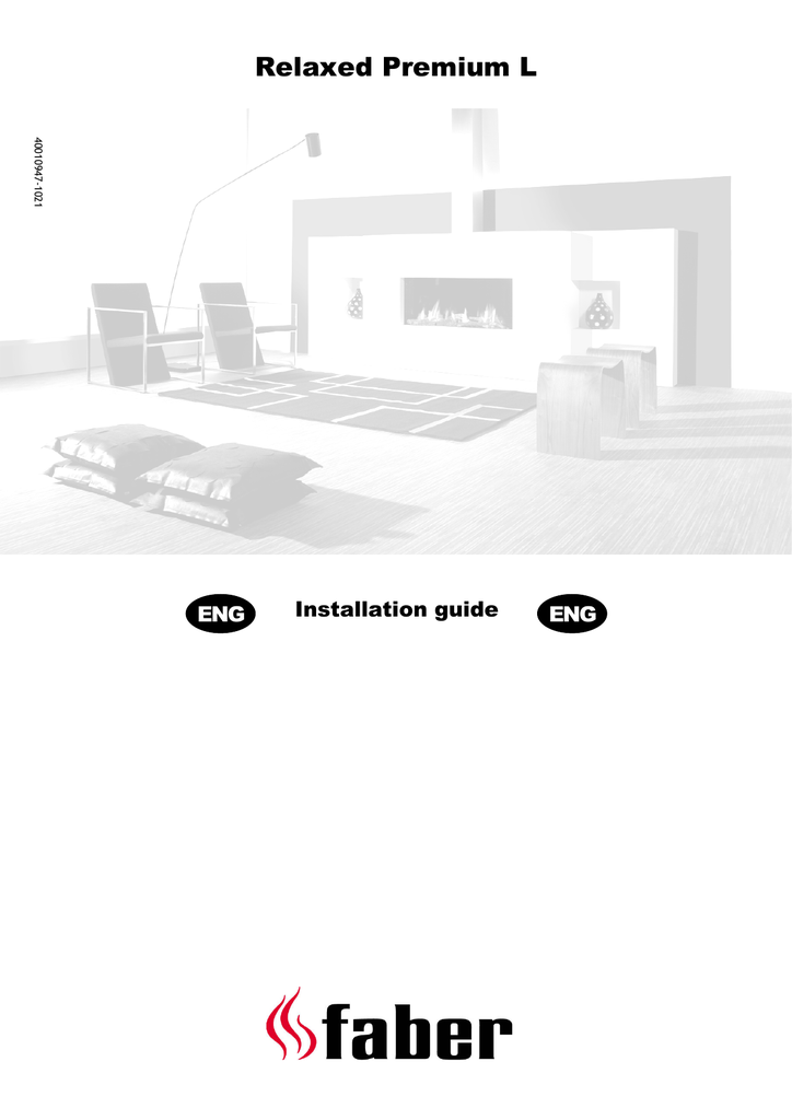 Faber Relaxed Premium XL Installation manual | Manualzz