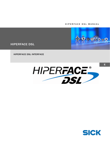 SICK HIPERFACE DSL Manual | Manualzz