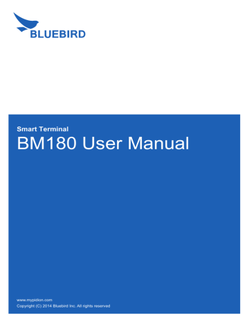 Bluebird BM180 Smart Terminal User Manual | Manualzz