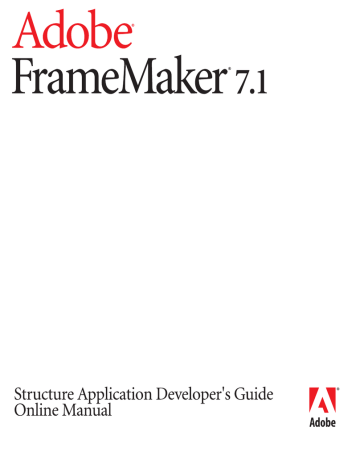 Adobe FrameMaker 7.1 Guide | Manualzz
