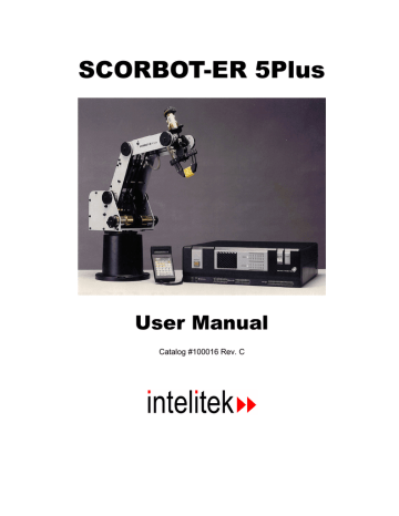 SCORBOT-ER 5Plus User Manual | Manualzz