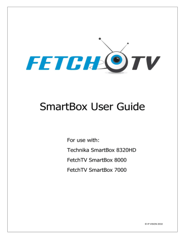 Fetch TV SmartBox 8000 User manual | Manualzz