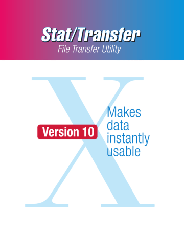 Stat/Transfer Version 10 User Manual | Manualzz