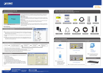 PLANET DSP-1000 Quick guide | Manualzz