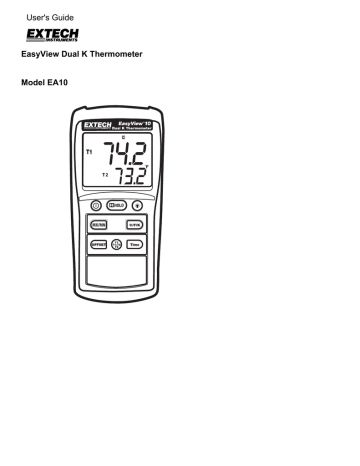 Extech Instruments EA10 User manual | Manualzz