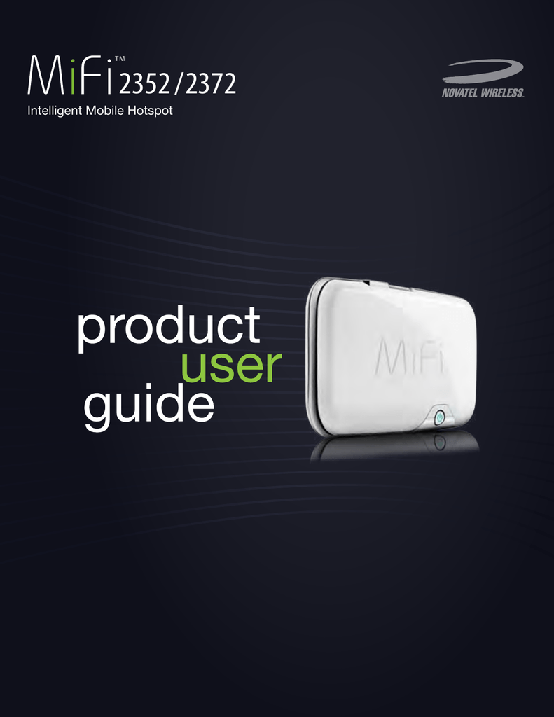 Novatel MiFi 2372 User manual | Manualzz