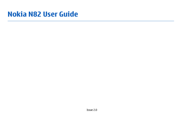 Nokia N82 User Guide | Manualzz