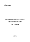 Chroma 61511/61512 Manual | AI Support & PDF | Manualzz