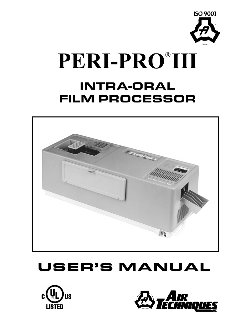 Air Techniques PERI-PRO III User manual | Manualzz