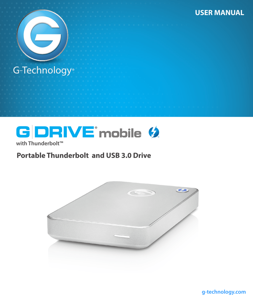 G-Technology G DRIVE Product manual | Manualzz