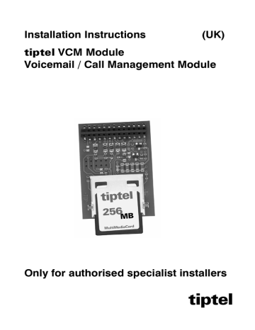 Tiptel VCM Installation manual | Manualzz