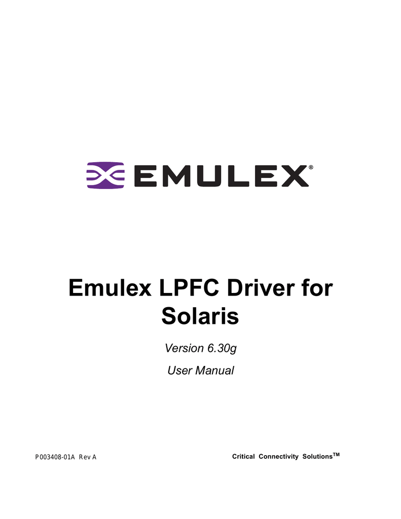 Emulex Drivers