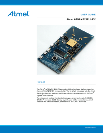 Atmel ATSAMR21 ZLL-EK User Guide | Manualzz