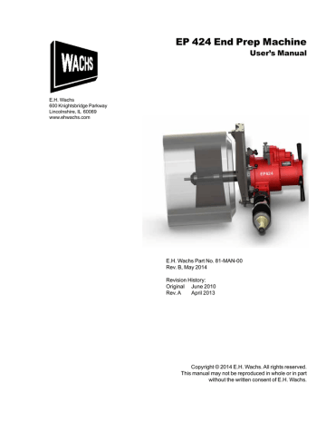 end prep machine EP 424 User's Manual | Manualzz