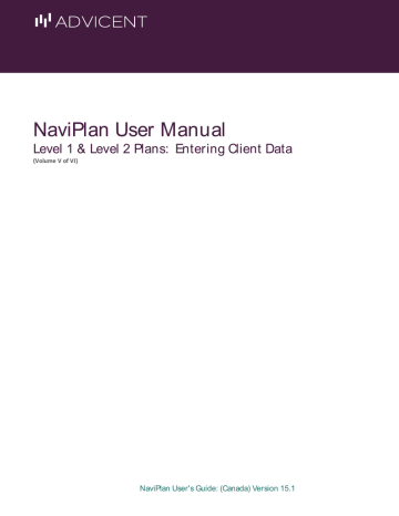 NaviPlan Level 1 & Level 2 Plans User Manual | Manualzz