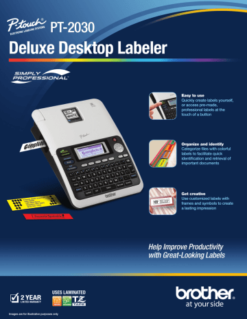 Brother PT-2030 Label Maker User manual | Manualzz