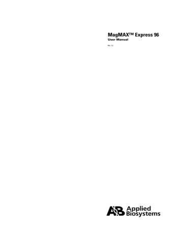 Thermo Fisher Scientific MagMAX™ Express 96 User manual | Manualzz