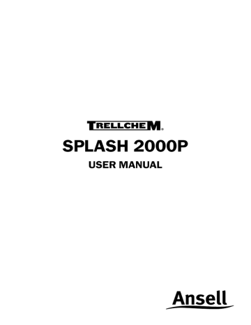 Trellchem Splash 2000P User Manual | Manualzz