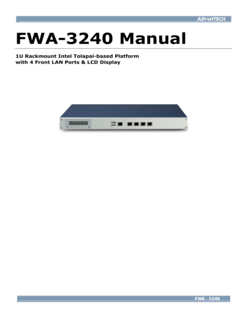 Advantech FWA-3240 manual | Manualzz