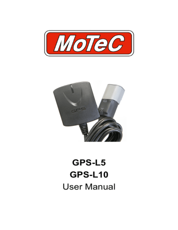 MoTeC GPS-L5 & GPS-L10 User Manual | Manualzz