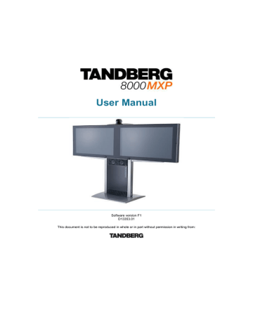 TANDBERG Maestro MXP User manual | Manualzz