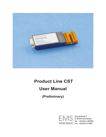 Digital Input Module CST DI8-24V User Manual | Manualzz