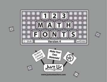 Math Fonts Version 4 Manual | Manualzz