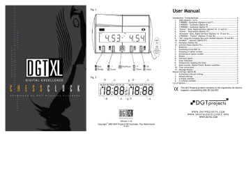 DGT XL Chess Clock User Manual | Manualzz