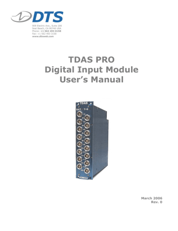 TDAS PRO DIM User's Manual - DTS | Manualzz