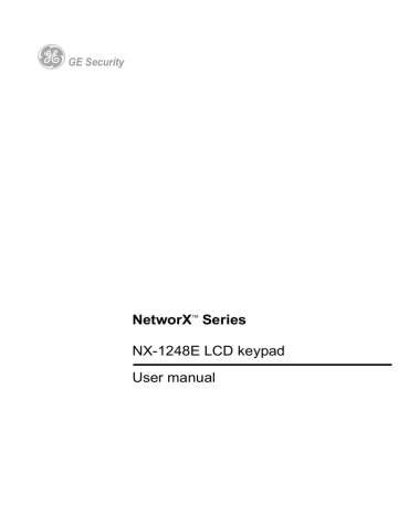 GE Security NetworX NX-1248E LCD Keypad User Manual | Manualzz