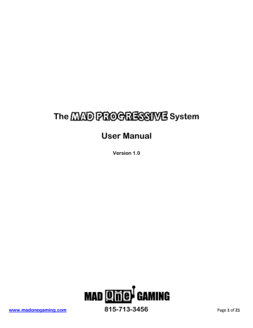 MAD Progressive System User Manual | Manualzz