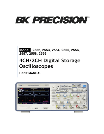 2550 Series Digital Storage Oscilloscope User Manual | Manualzz