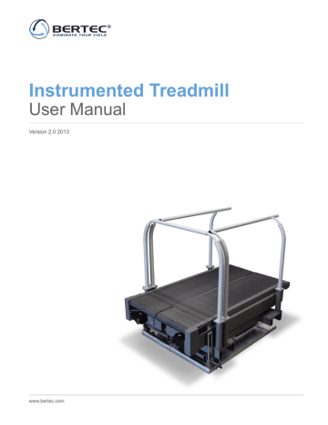 Bertec Instrumented Treadmill User Manual | Manualzz