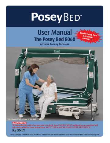 Posey Bed 8060 User Manual | Manualzz