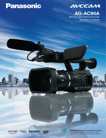 Panasonic AVCCAM AG-AC90A Brochure & Specs | Manualzz