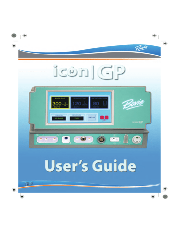 Electrosurgical Generator Icon GP GP300 User's Guide | Manualzz