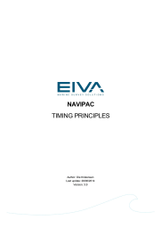 EIVA NaviPac - User manual, Manual