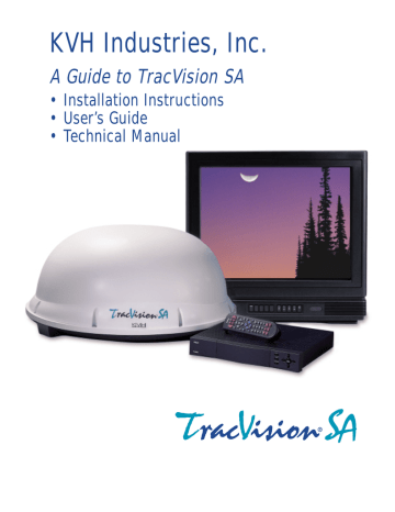 KVH Industries TRACVISION SA User manual | Manualzz