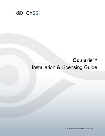 Ocularis Installation & Licensing Guide | Manualzz