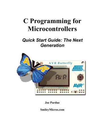Atmel AVR Butterfly Quick Start Guide | Manualzz