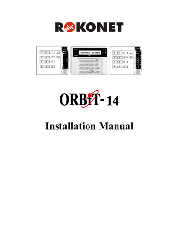 Rokonet ORBiT-14 Installation manual | Manualzz