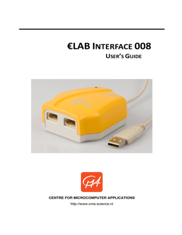 €LAB Interface 008 User Guide - CMA | Manualzz