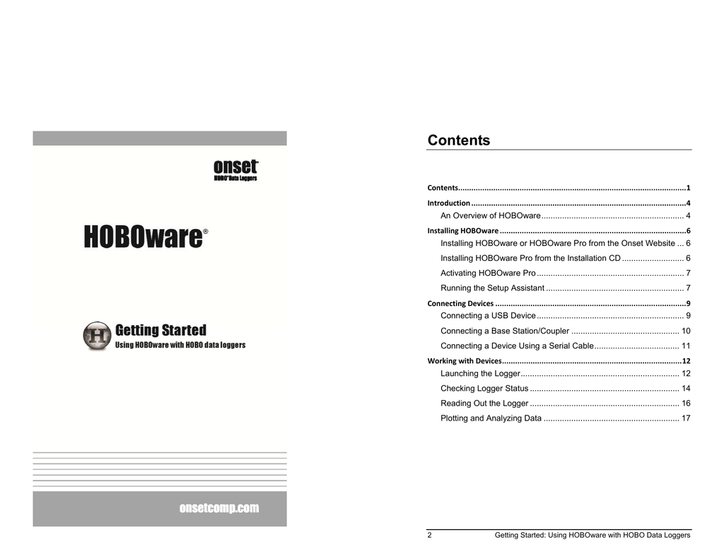 HOBOware Getting Started Guide | Manualzz