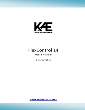 FlexControl 14 User's Manual | Manualzz